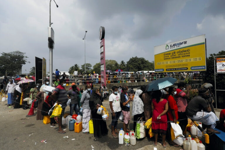 In cash-strapped Sri Lanka, two men die waiting in queue for fuel • Sri ...